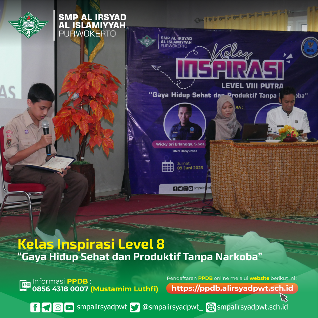 Kelas Inspirasi Level VIII "Gaya Hidup Sehat Dan Produktif Tanpa Narkoba" - SMP AL IRSYAD AL ...
