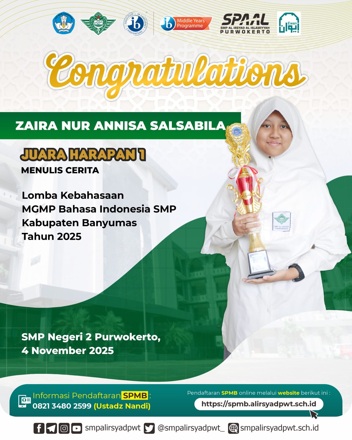Prestasi Juara Harapan 1 Lomba Menulis Cerita Lomba Kebahasaan MGMP ...