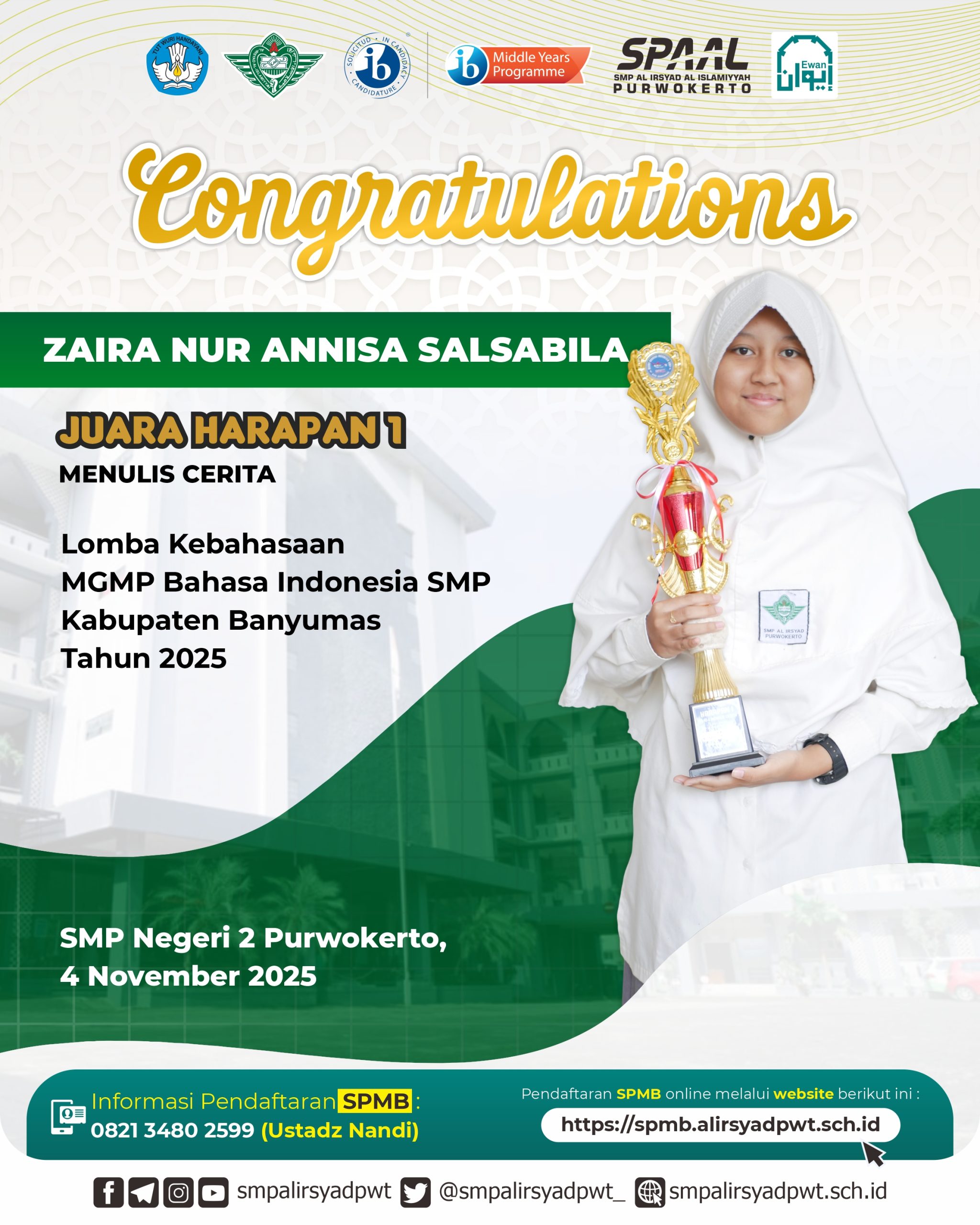 Prestasi Juara Harapan 1 Lomba Menulis Cerita Lomba Kebahasaan MGMP ...